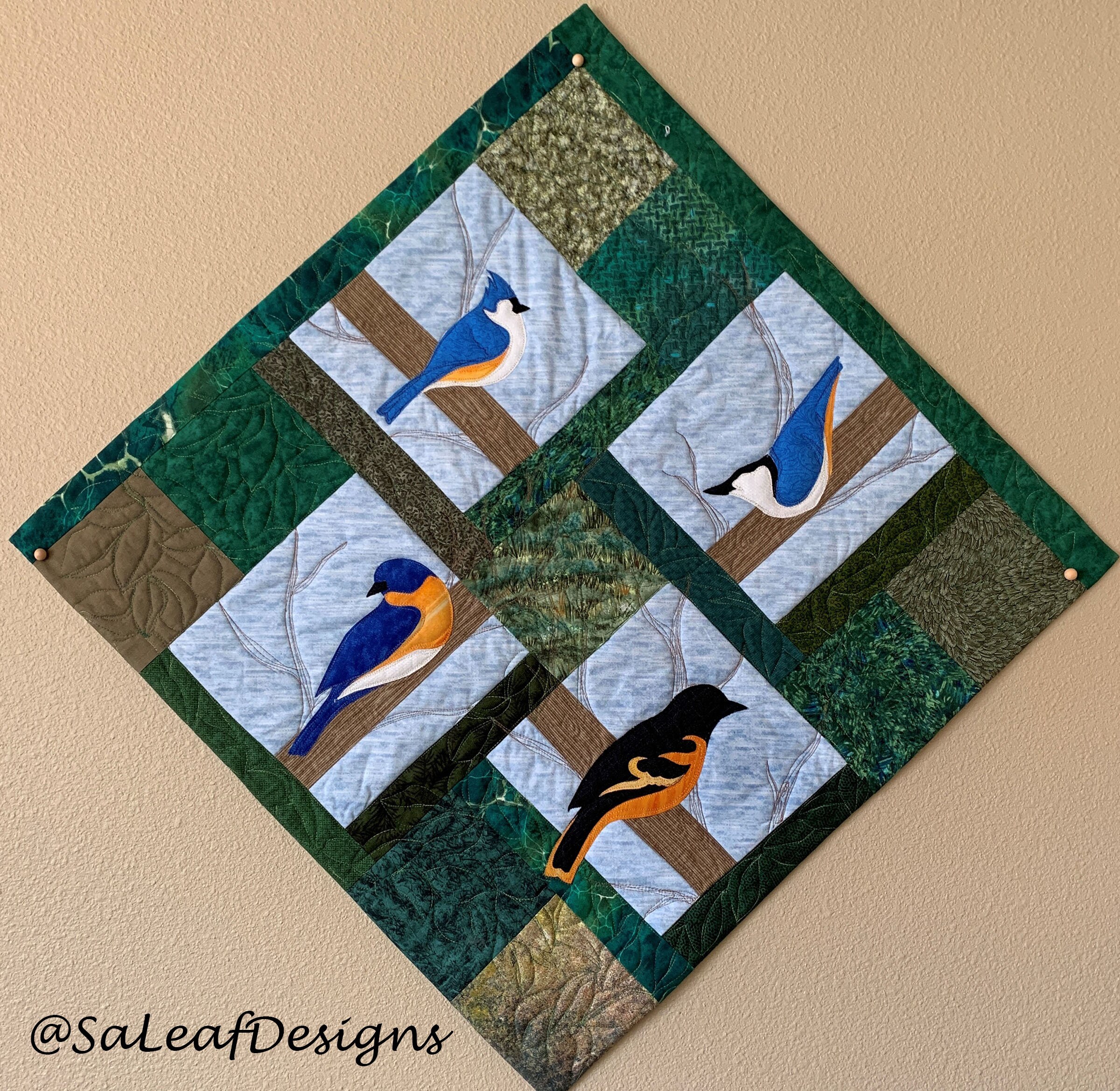 Baltimore Oriole Bird Quilt Pattern PDF Download - Etsy