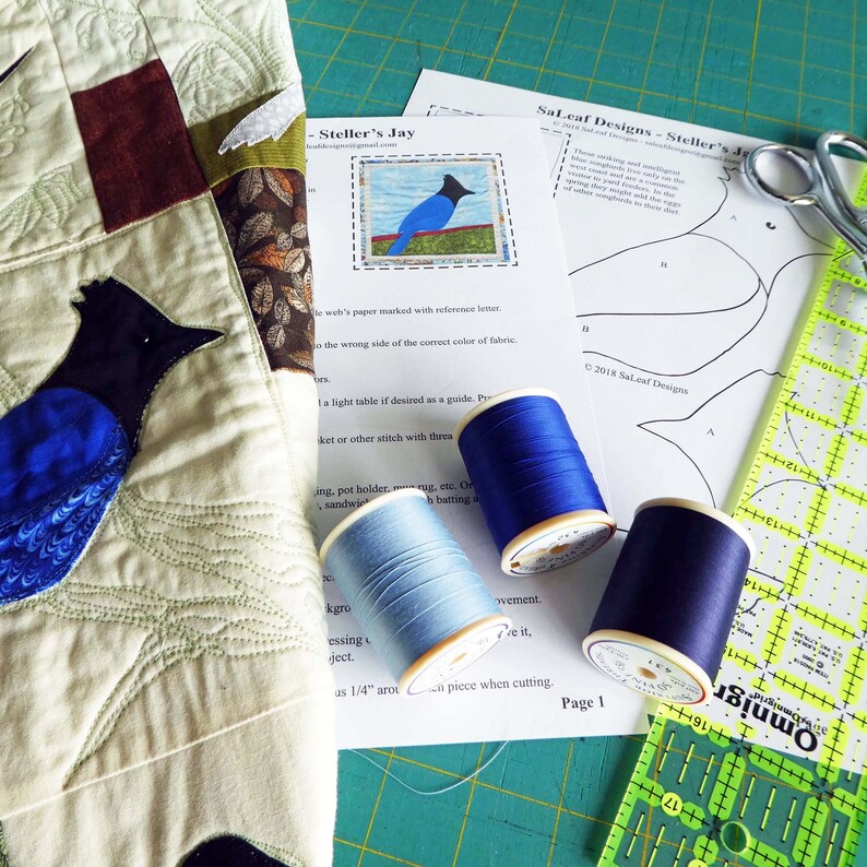 Stellar's Jay Bird Quilt Pattern PDF Digital Download | Etsy
