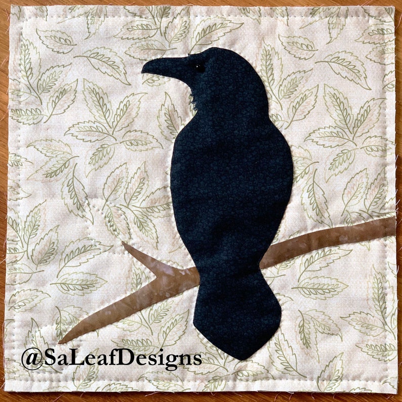 Raven Bird Quilt Pattern Digital Download - Etsy