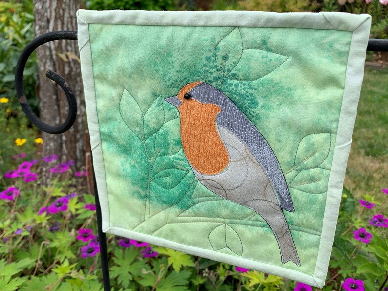 European Robin Bird Applique Quilt Pattern Digital Download | Etsy