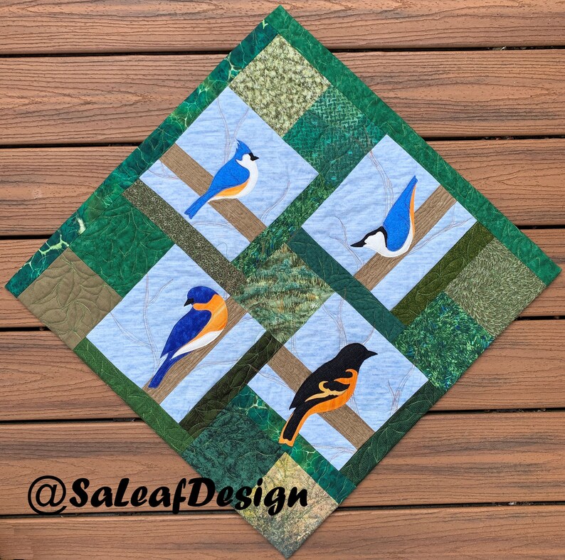 Bluebird Bird Quilt Pattern PDF Download | Etsy