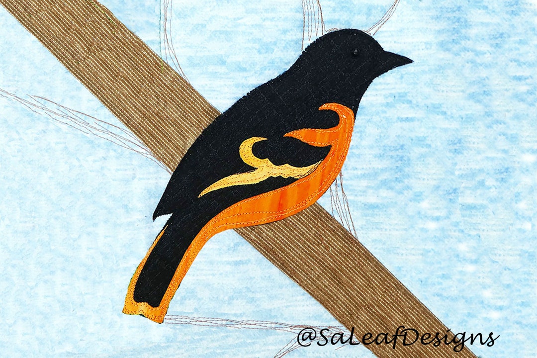 Baltimore Oriole - Bird Quilt Pattern - PDF Download - Etsy