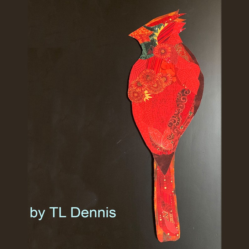 Northern Cardinal Bird Applique Quilt Pattern Digital - Etsy