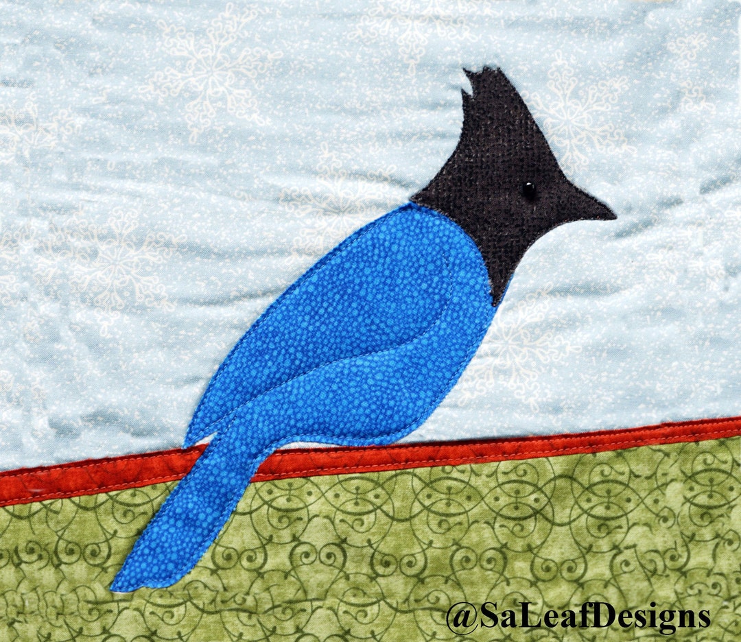 Stellar's Jay - Bird Quilt Pattern - PDF Digital Download - Etsy