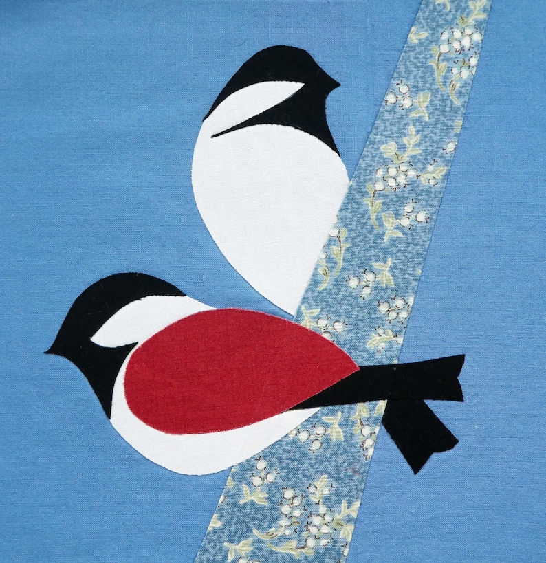 Chickadee Bird Applique Quilt Pattern Digital Download | Etsy