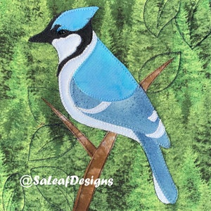 Blue Jay - Bird Applique Quilt Pattern - PDF Digital Download - Etsy