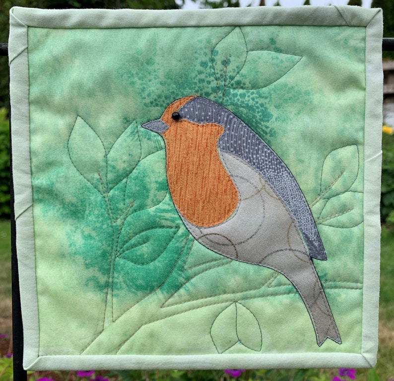 European Robin Bird Applique Quilt Pattern Digital Download | Etsy