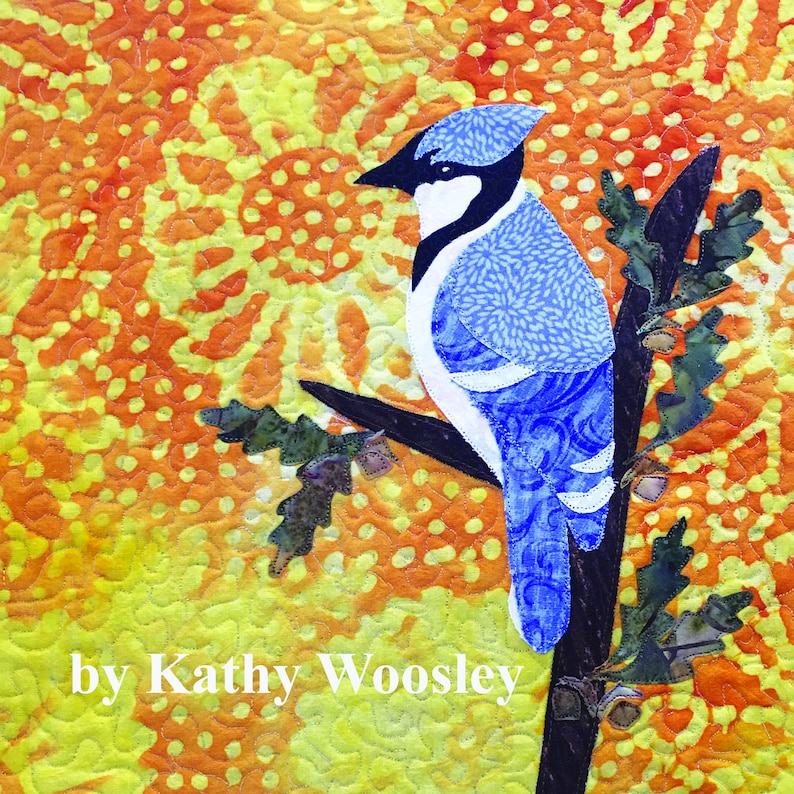 Blue Jay Bird Applique Quilt Pattern PDF Digital Download - Etsy