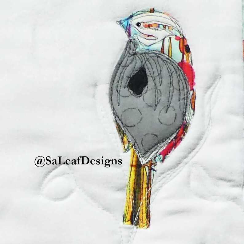 Song Sparrow Bird Applique Quilt Pattern PDF Download - Etsy