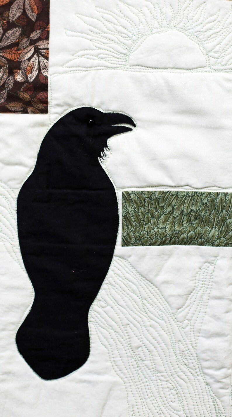 Raven Bird Quilt Pattern Digital Download | Etsy
