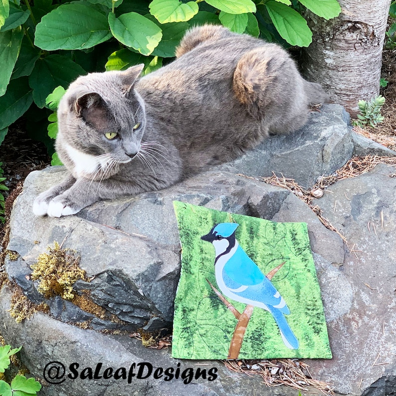 Blue Jay Bird Applique Quilt Pattern PDF Digital Download - Etsy
