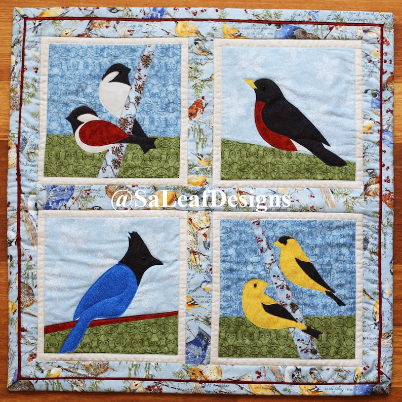American Robin Bird Applique Quilt Pattern Digital - Etsy