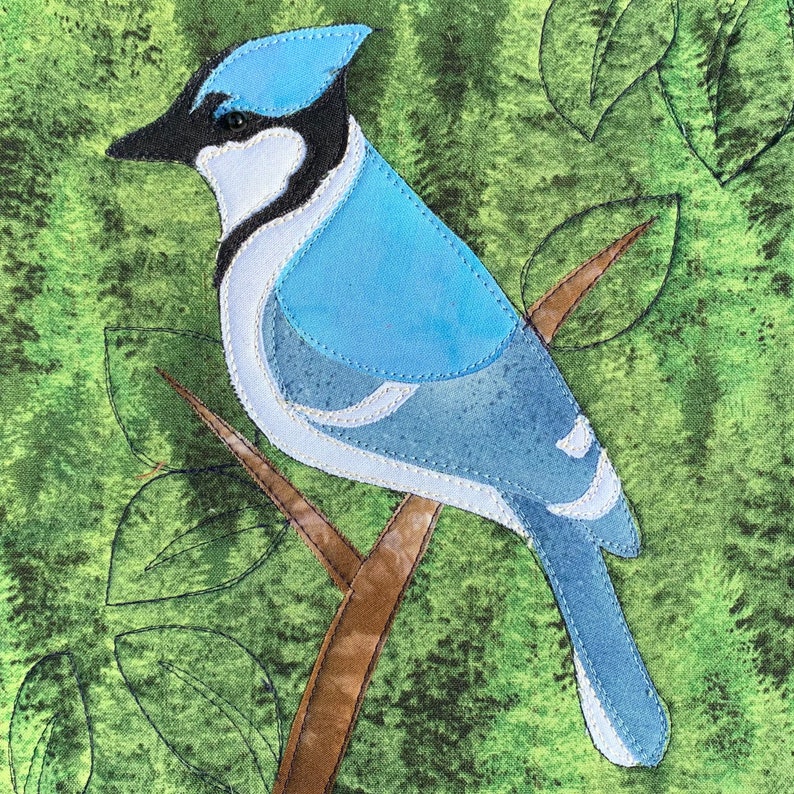 Blue Jay Bird Applique Quilt Pattern PDF Digital Download | Etsy