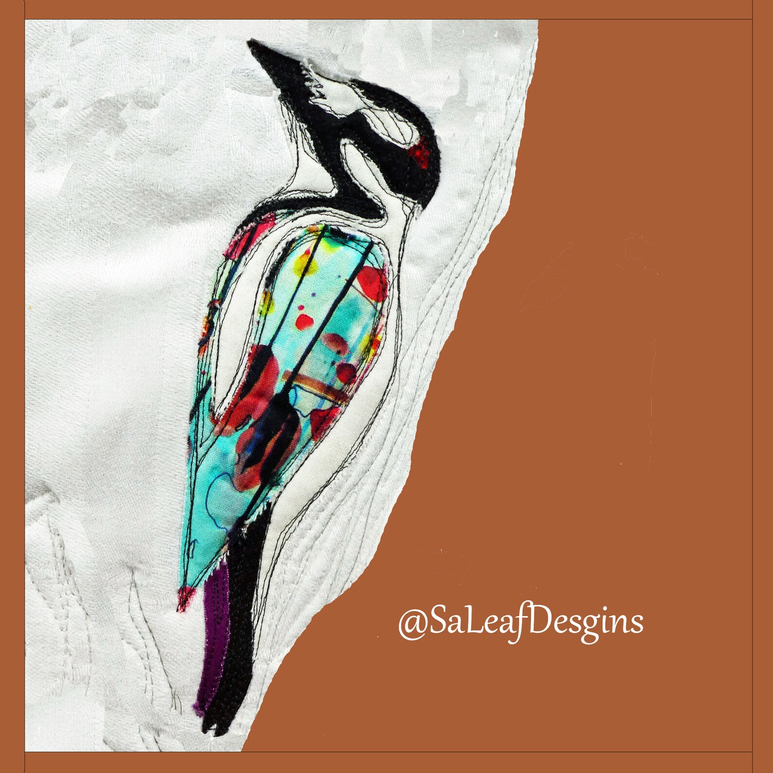 Hairy Woodpecker - Bird Applique Quilt Pattern - Digital Download - Etsy