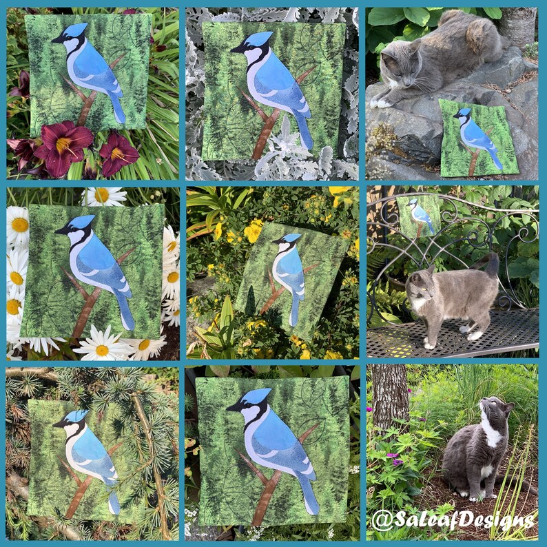 Blue Jay Bird Applique Quilt Pattern PDF Digital Download - Etsy