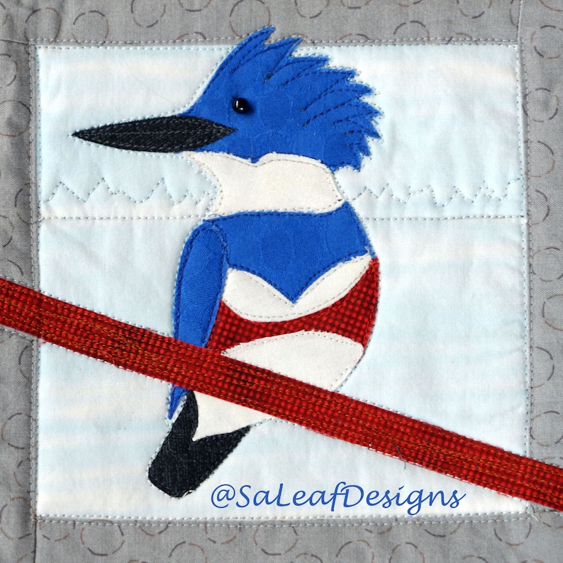 Belted Kingfisher Bird Quilt Pattern Digital Download - Etsy