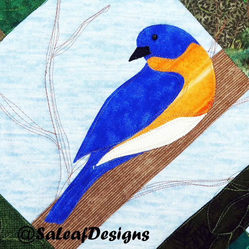 Bluebird Bird Quilt Pattern PDF Download | Etsy