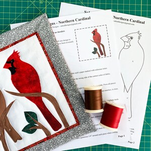 Northern Cardinal - Bird Applique Quilt Pattern - Digital Download - Etsy