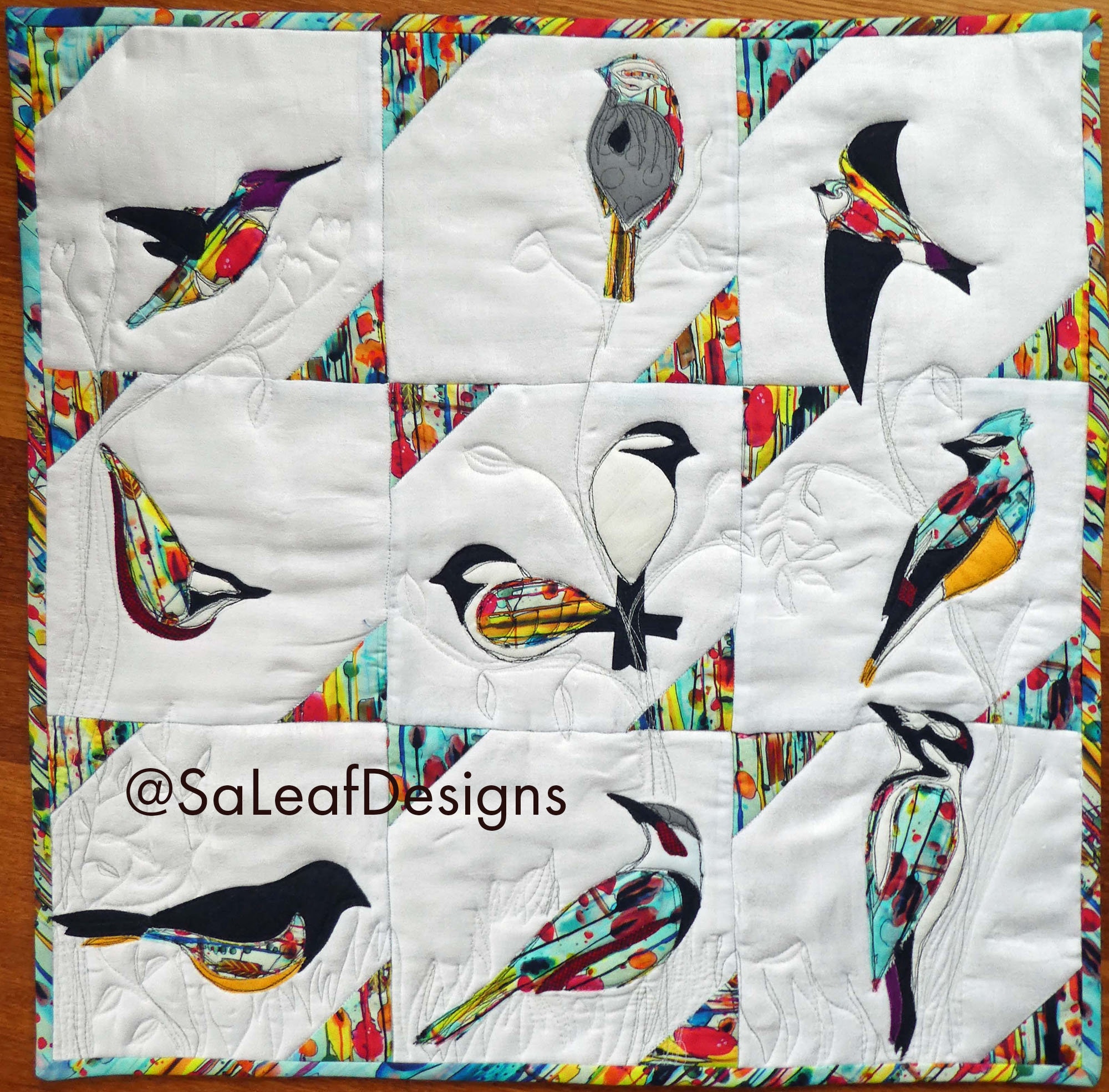 Chickadee Bird Applique Quilt Pattern Digital Download | Etsy
