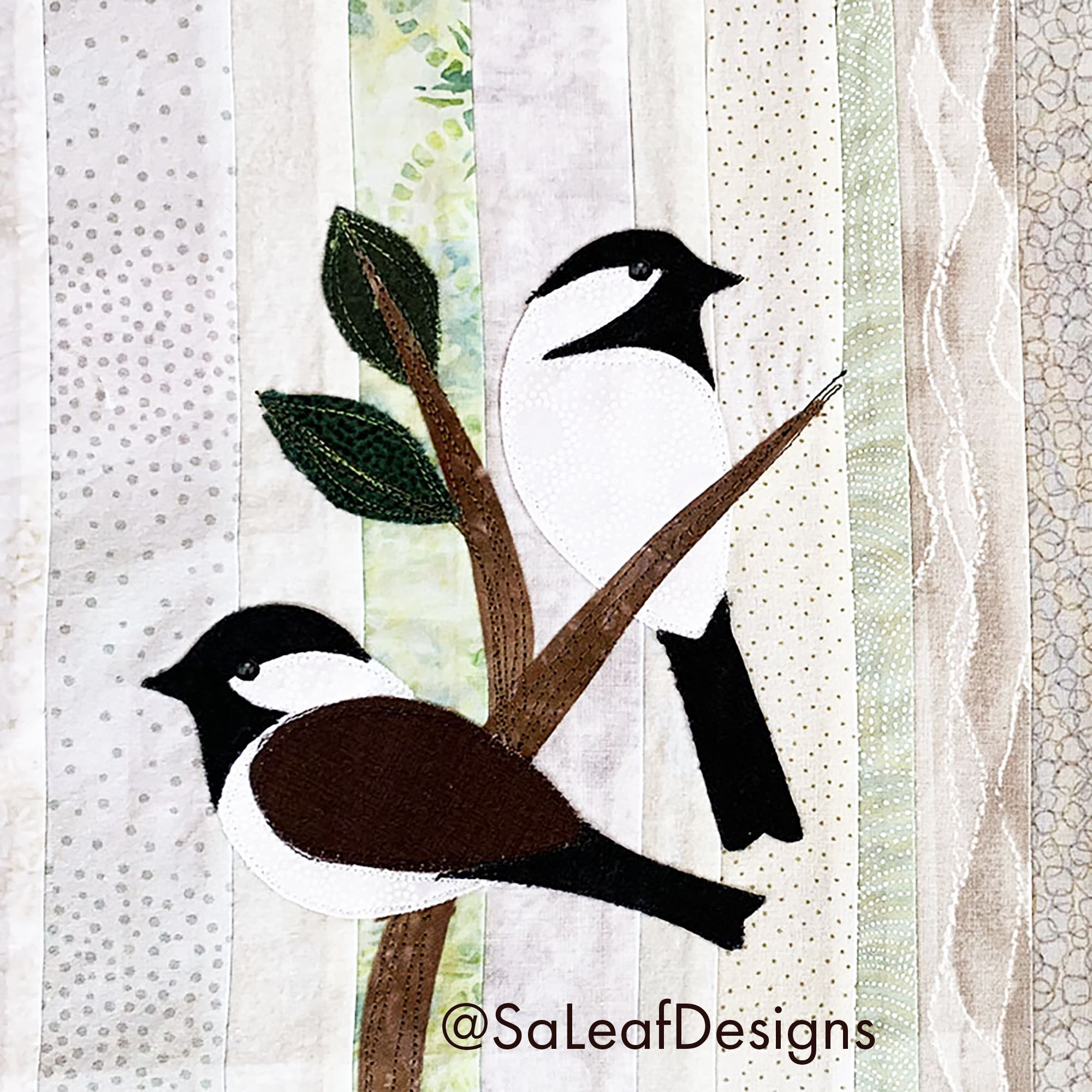 Chickadee Bird Applique Quilt Pattern Digital Download | Etsy