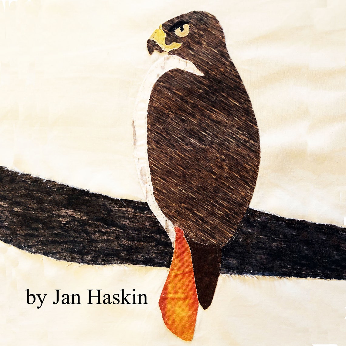 Red-tailed Hawk Bird Applique Quilt Pattern PDF Download - Etsy