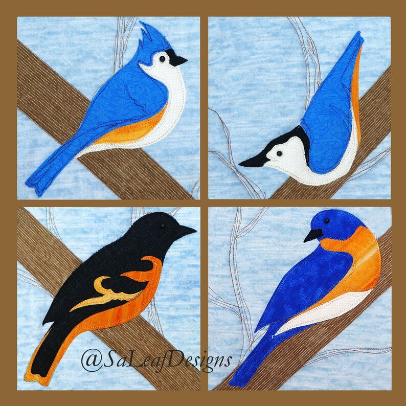 Tufted Titmouse Bird Quilt Pattern PDF Download - Etsy Canada