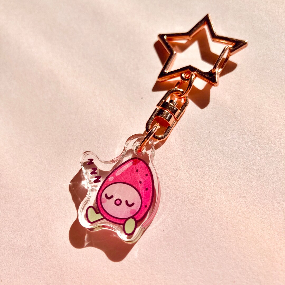 Sleeping Ichigotchi Tamagotchi Acrylic Charm - Etsy