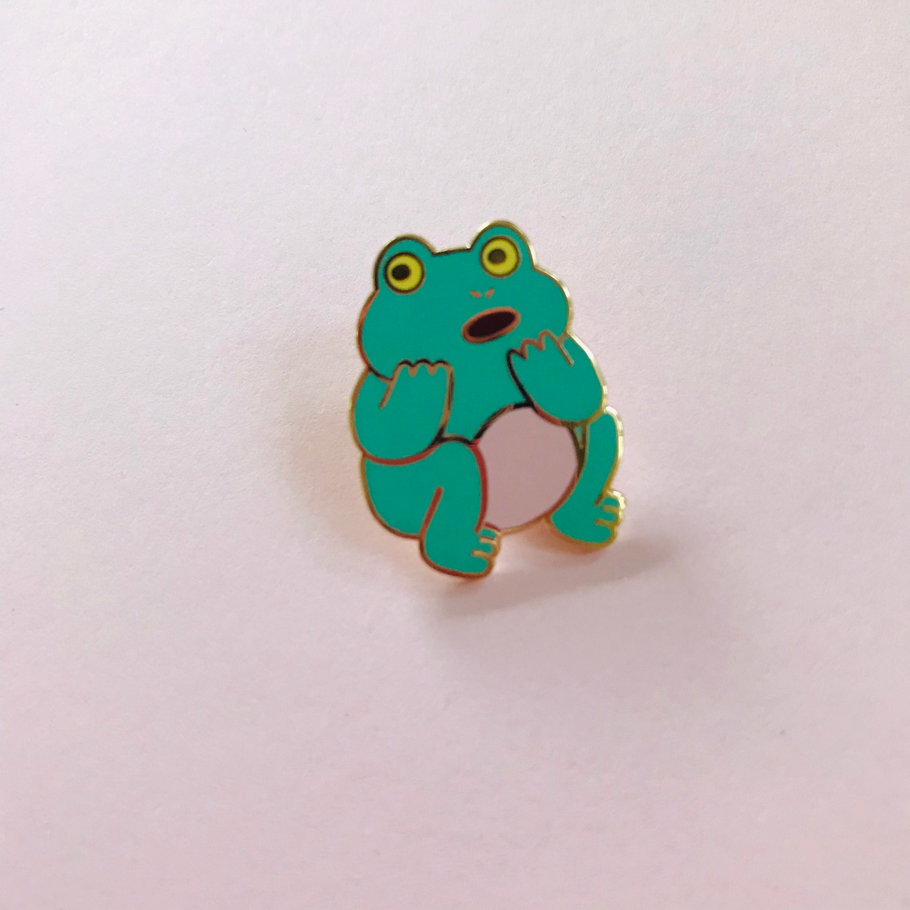 Forever Froggy: Awestruck Froggy Pin - Etsy