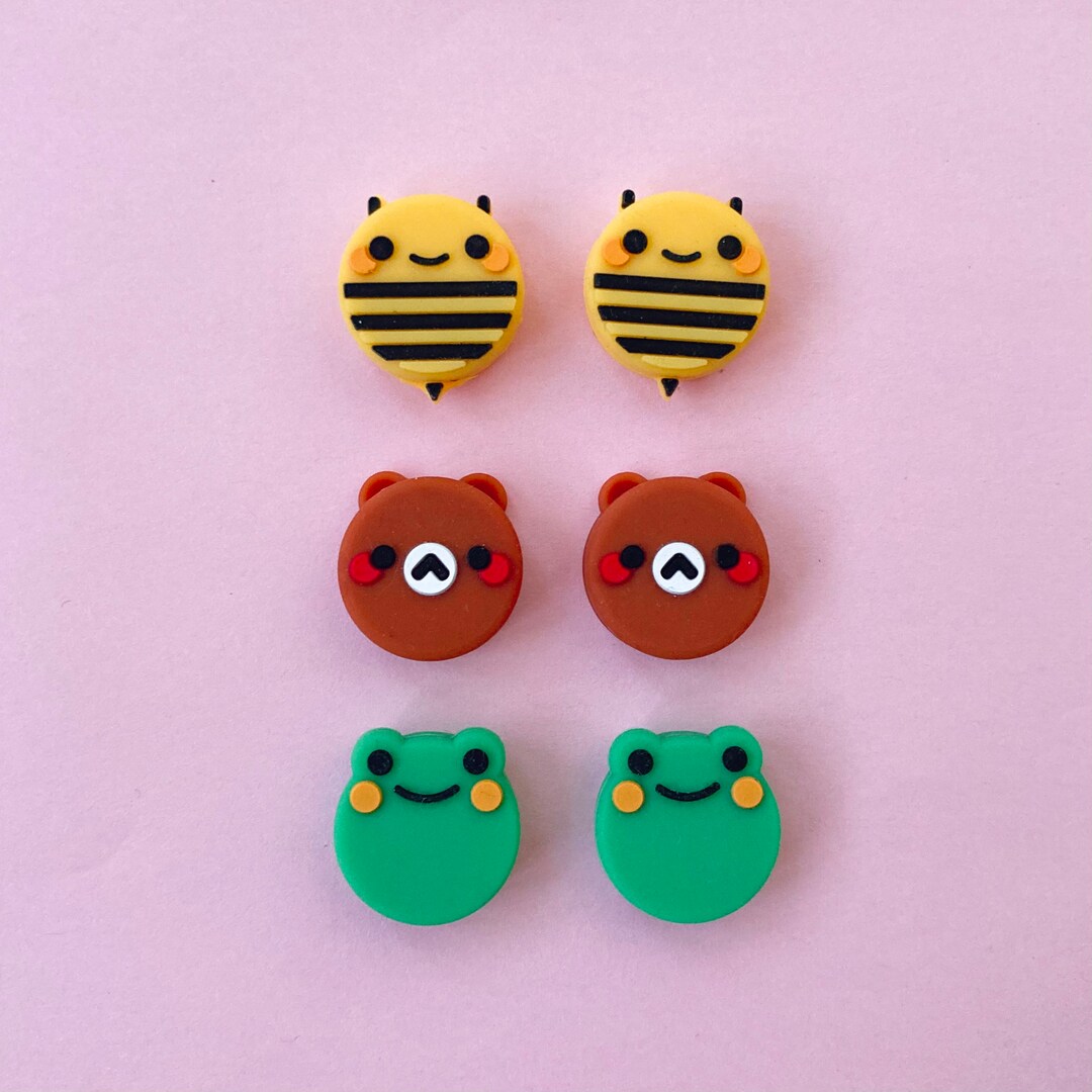 SET OF 3 PAIRS: Woodland Creatures Joy-con Stick Caps - Etsy