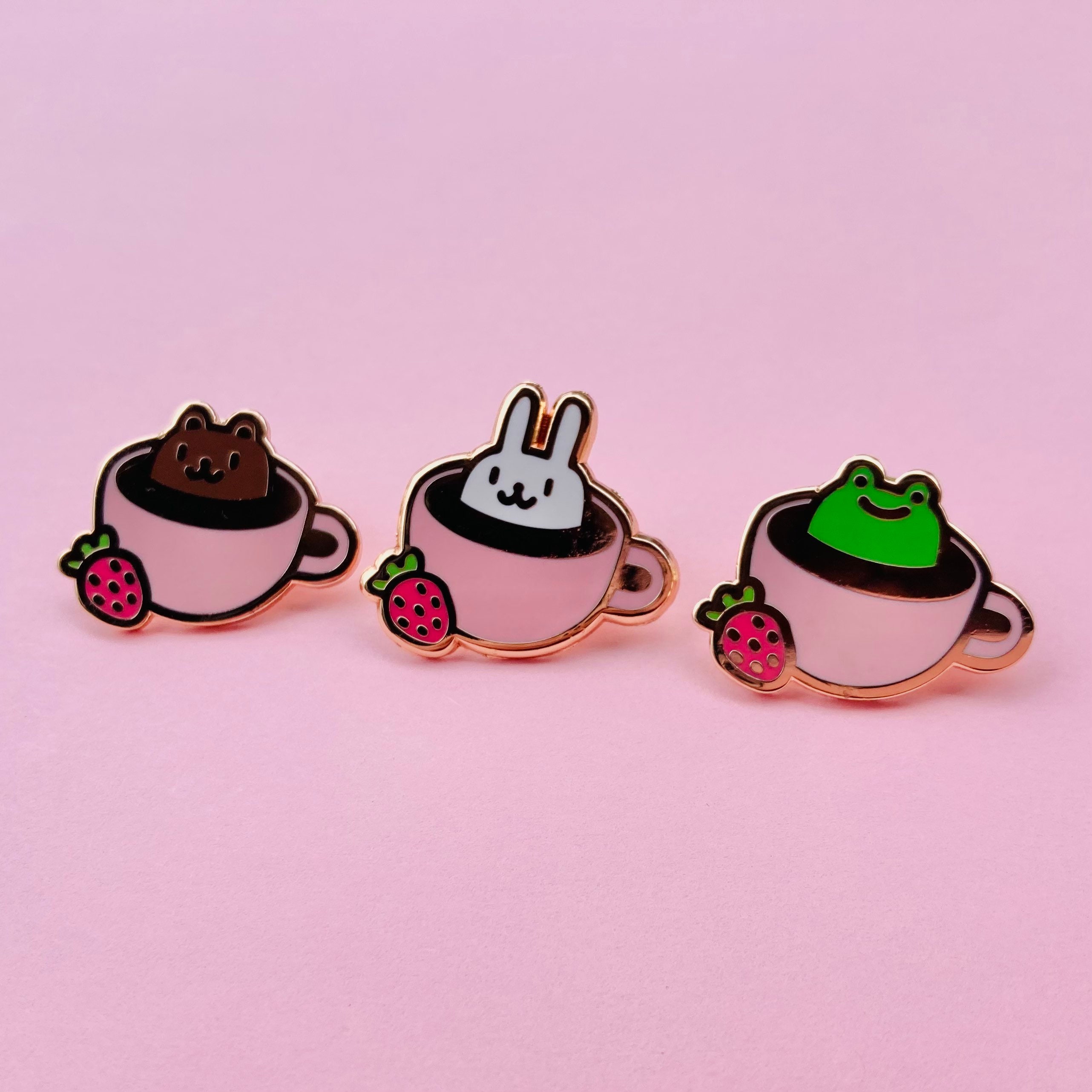 Kawaii Animal Cafe Pin Collection - Etsy