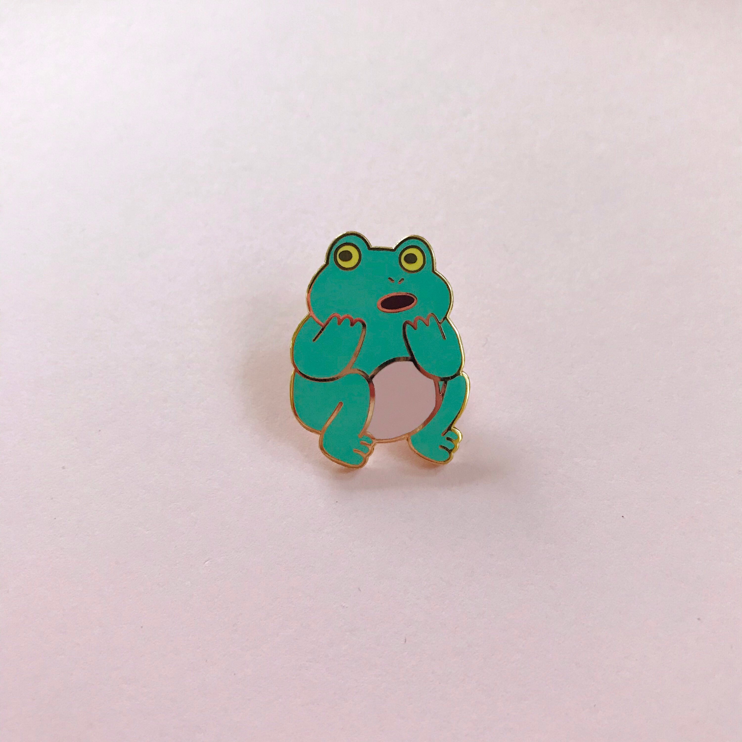 Forever Froggy: Awestruck Froggy Pin - Etsy