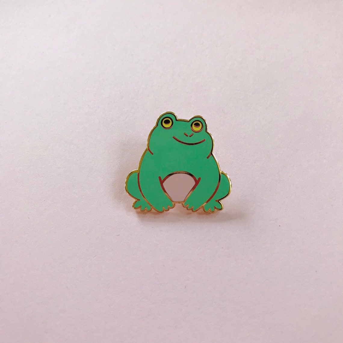 Forever Froggy: Contented Froggy Pin - Etsy