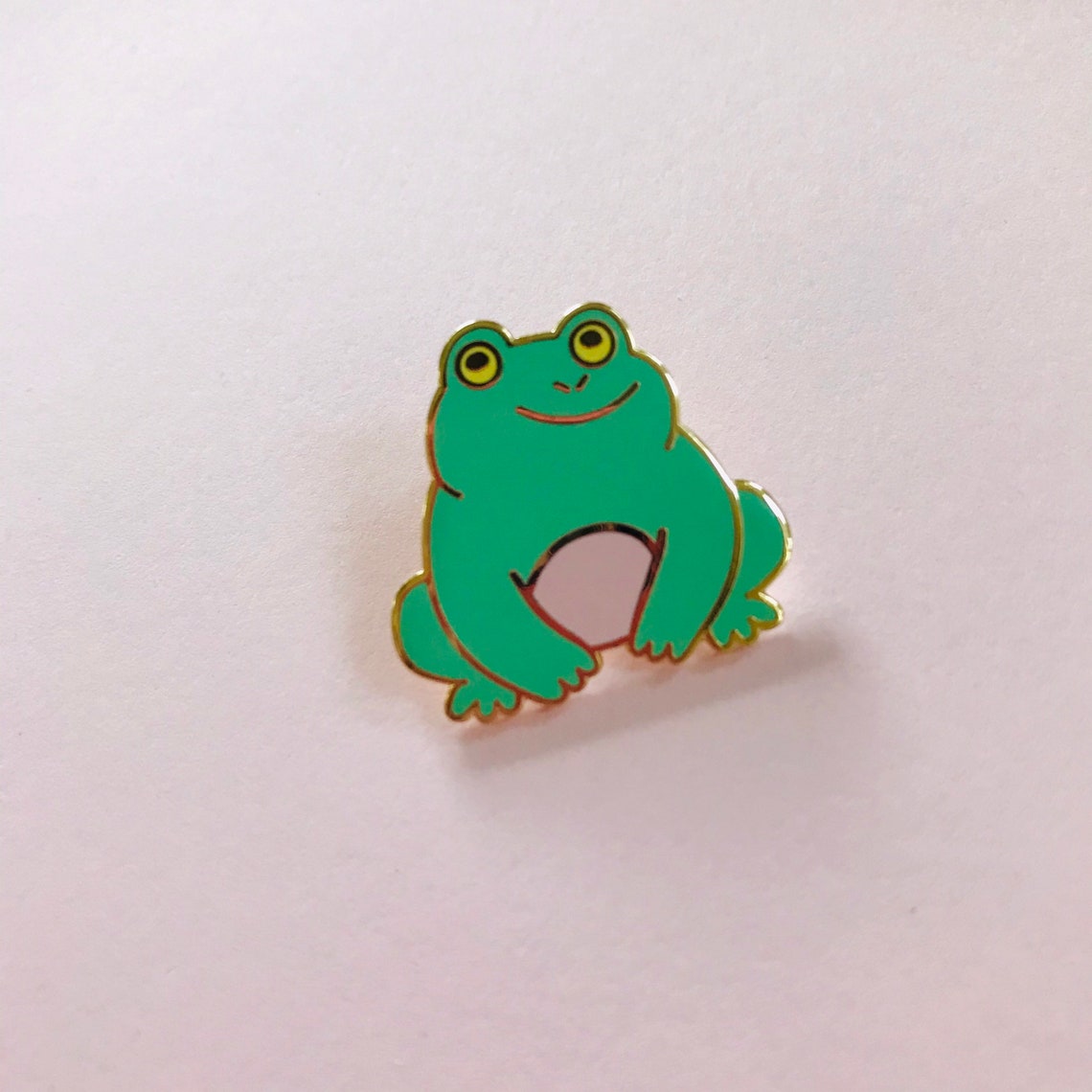 Forever Froggy: Contented Froggy Pin - Etsy