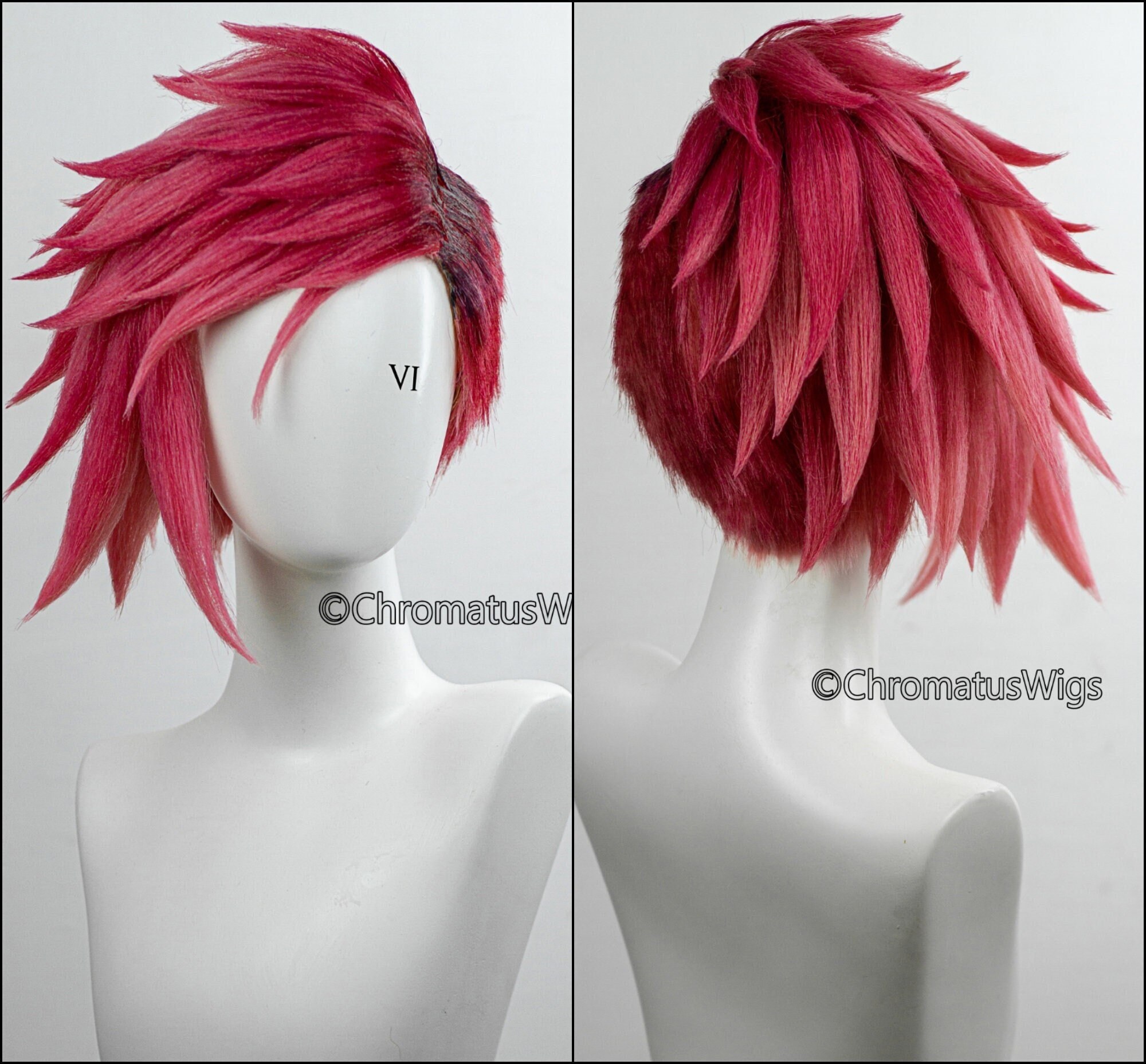 VI Violet League of Legends Arcane Pink Inspired Undercut - Etsy