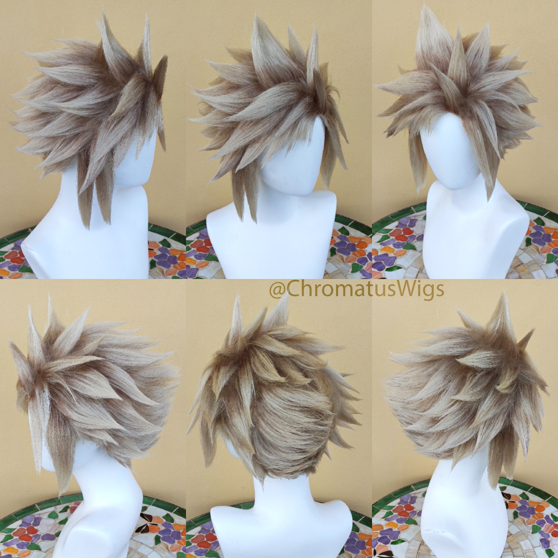 Cloud Strife Final Fantasy 7 Cosplay Spiky Wig | Etsy