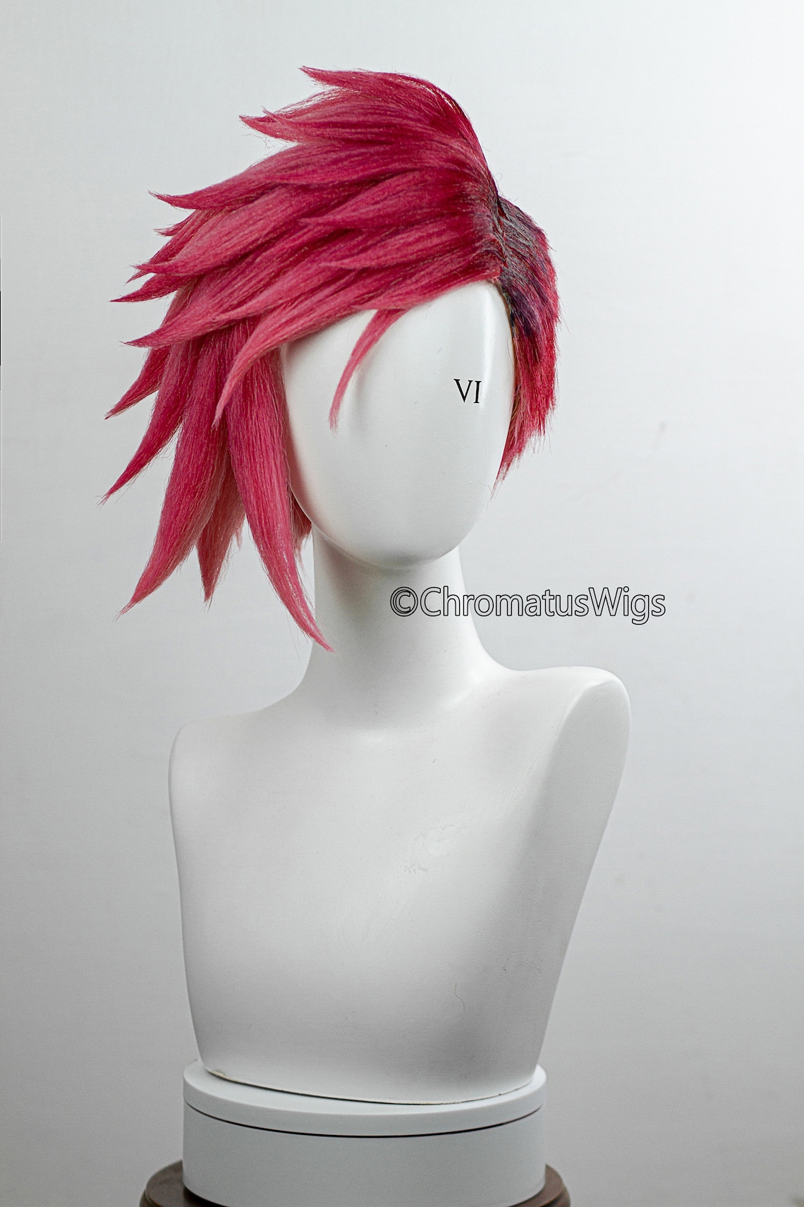 VI Violet League of Legends Arcane Pink Inspired Undercut - Etsy