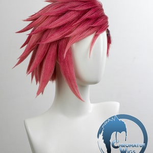 VI Violet League of Legends Arcane Pink Inspired Undercut Spiky Cosplay ...