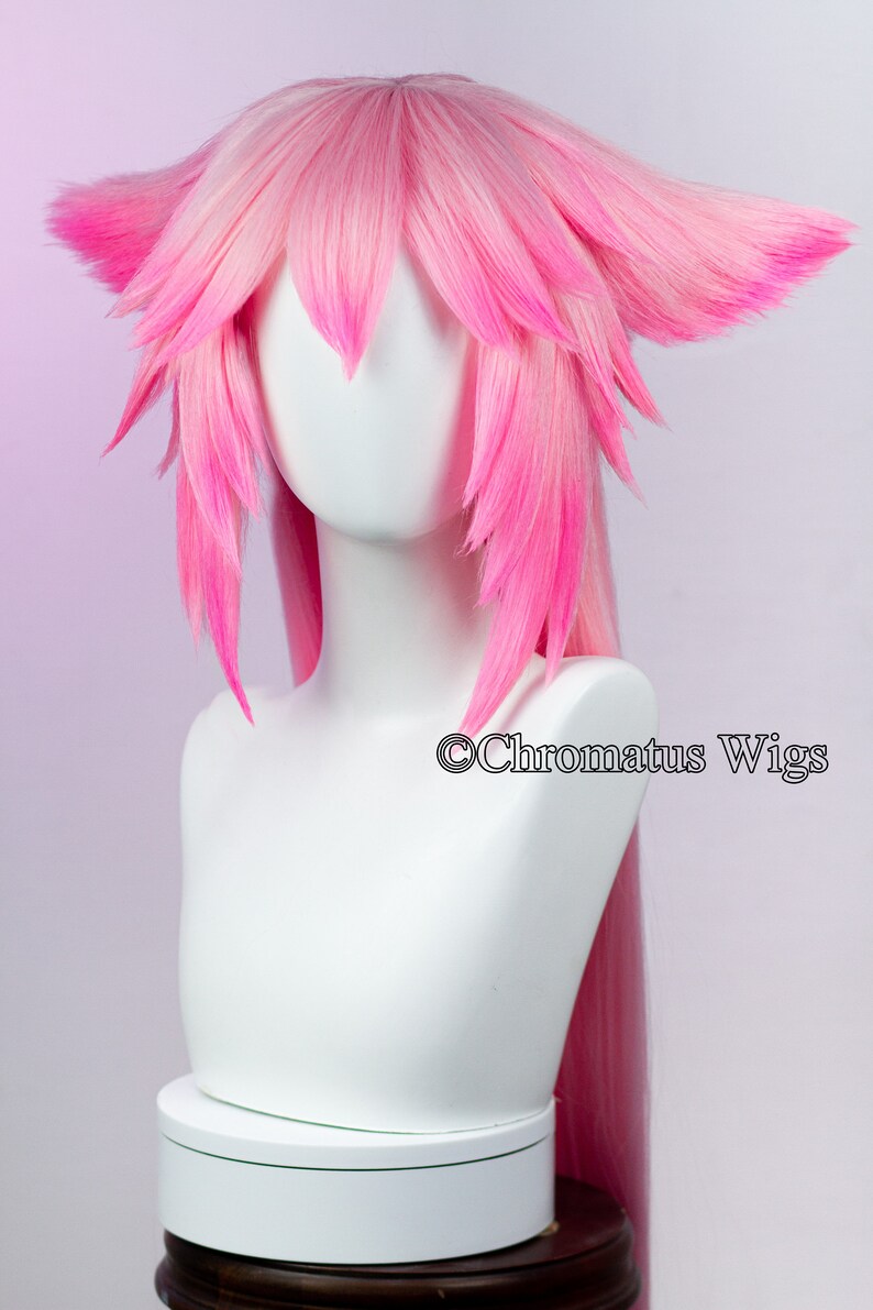 Yae Miko Genshin Impact Kitsune Pink Inspired Cosplay Wig | Etsy