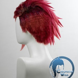 VI Violet League of Legends Arcane Pink Inspired Undercut Spiky Cosplay ...