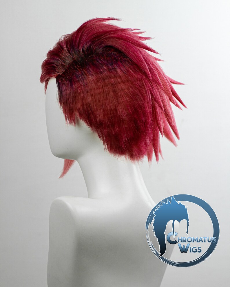 VI Violet League of Legends Arcane Pink Inspired Undercut Spiky Cosplay ...