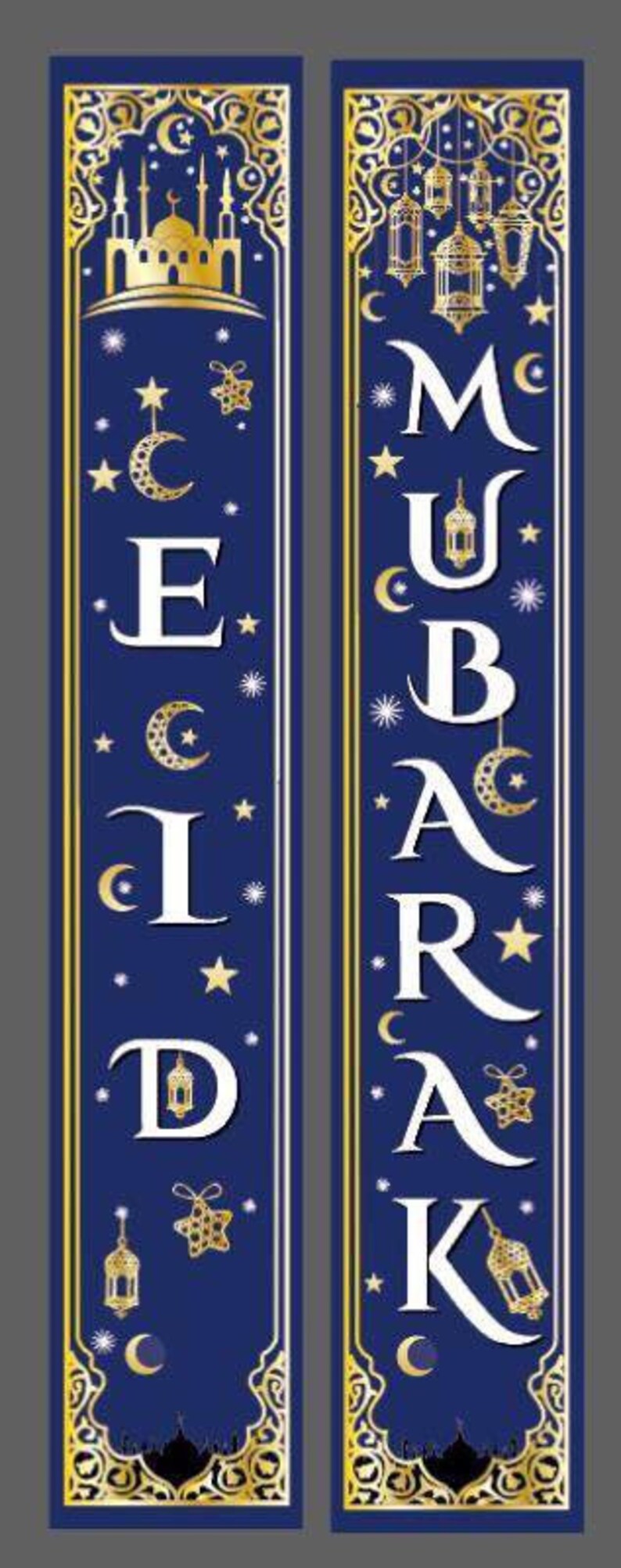 Ramadan Kareem Banner Ramadan Wreath Ramadan Mubarak Banner Eid or ...