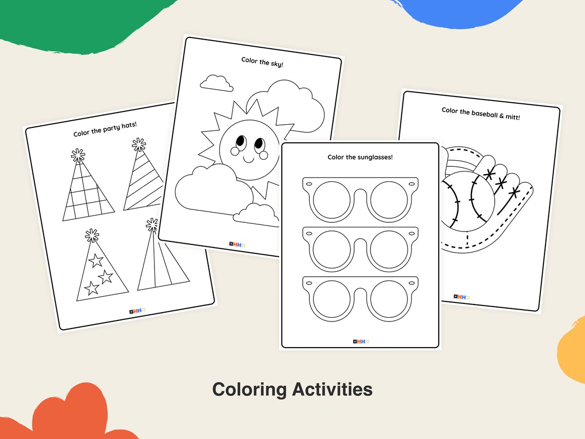Fourth of July Kid's Activity Bundle, Preschool Activities, Preschool ...
