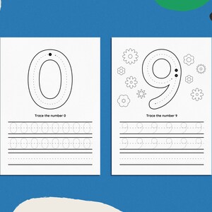 Preschool 0-20 Numbers Tracing Worksheet, Traceable Numbers,, 0-20 ...