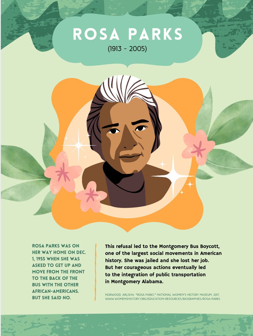 Black History Month Poster Pack, Set of 13, Rosa Parks, Martin Luther ...