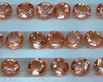 Morganite Quartz 6mm Cushion Faceted Cut Stone Natural | Etsy
