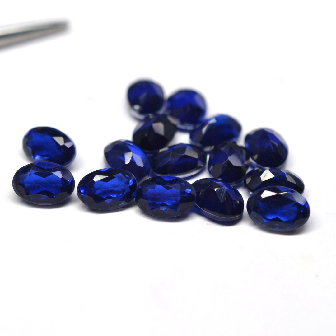 Oval Faceted Ceylon Quartz Doublet: 4x6mm-15x20mm Gemstone - Etsy