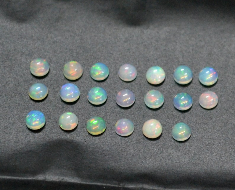 Ethiopian Opal Round 3mm 4mm 5mm 6mm 7mm 8mm Multi Flashy - Etsy