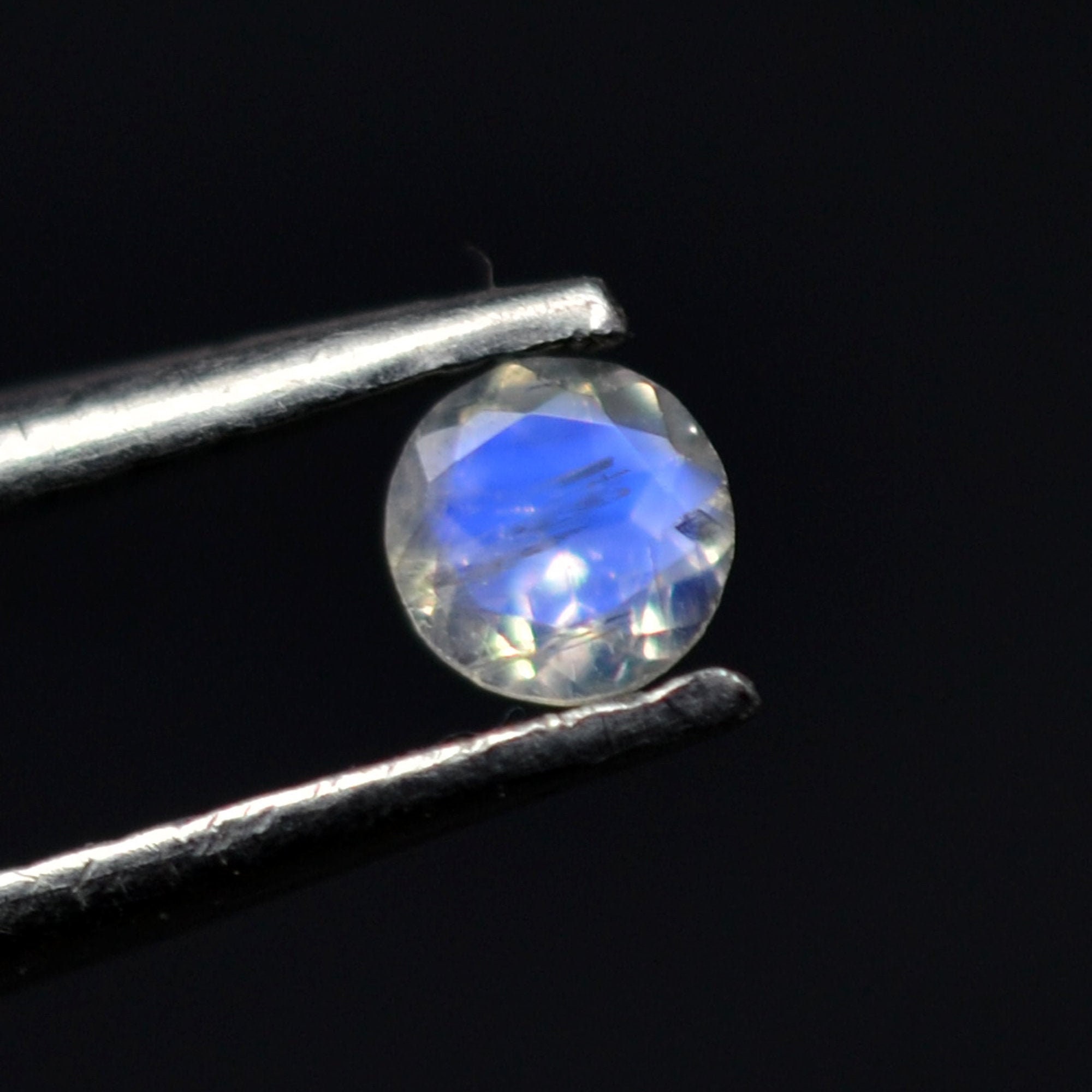 10Pcs 1mm Rainbow Moonstone Round Faceted Cut Loose Gemstone | Etsy