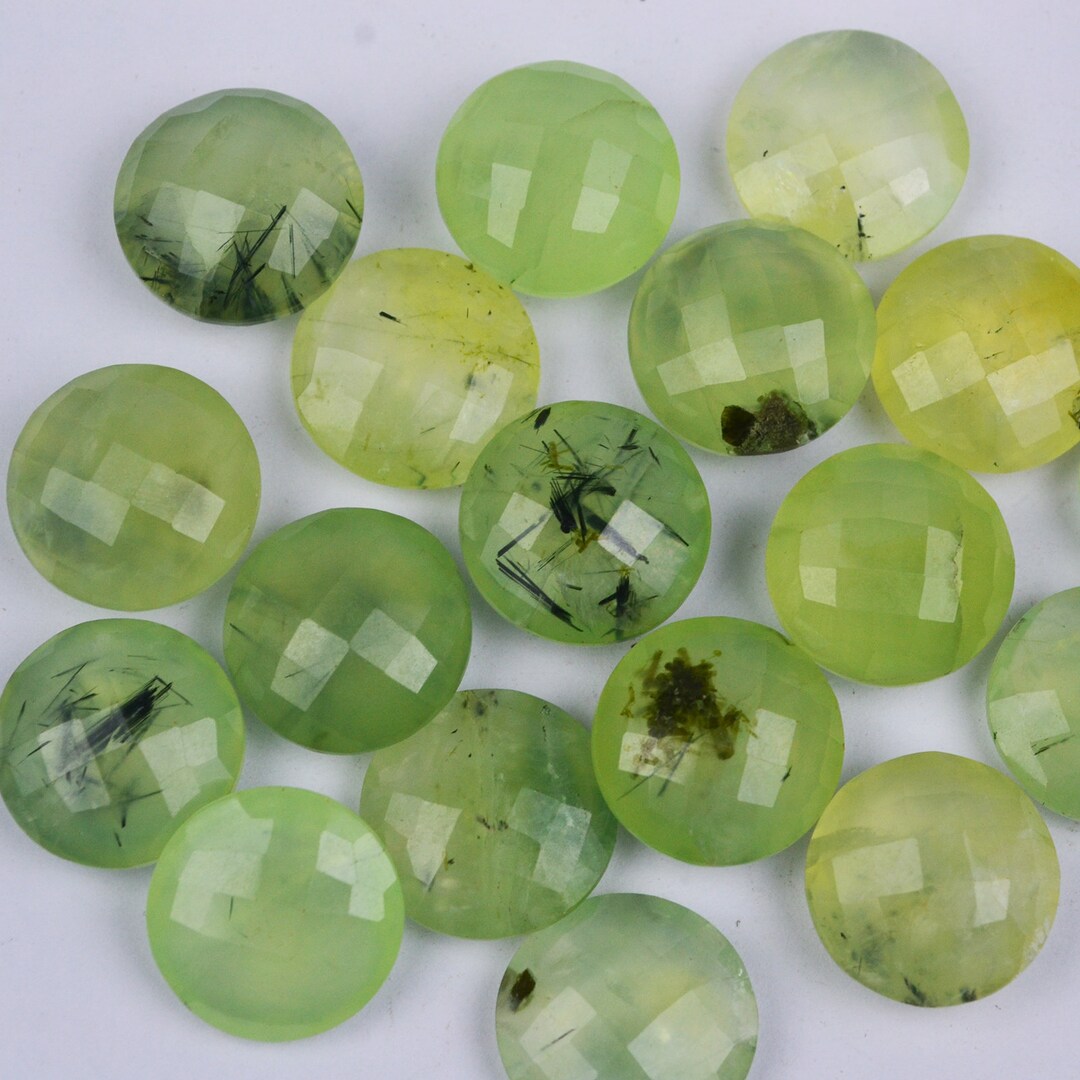 Green Prehnite 8mm to 20mm Round Gemstone Natural Prehnite Loose Stone ...
