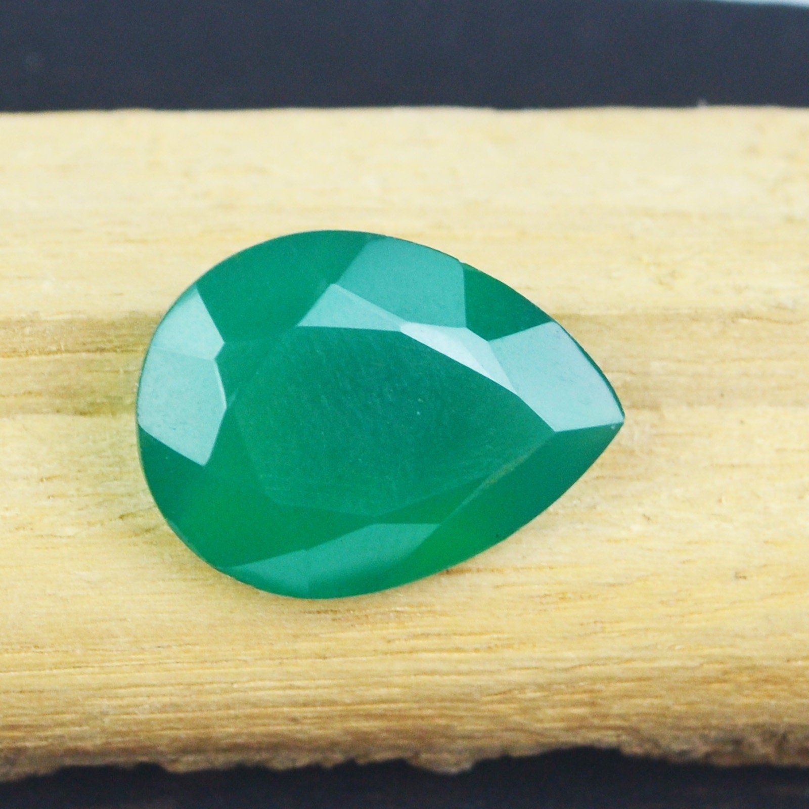 Green Onyx 6x8mm TO 15x20mm Onyx Gemstone Pear Shape Faceted - Etsy